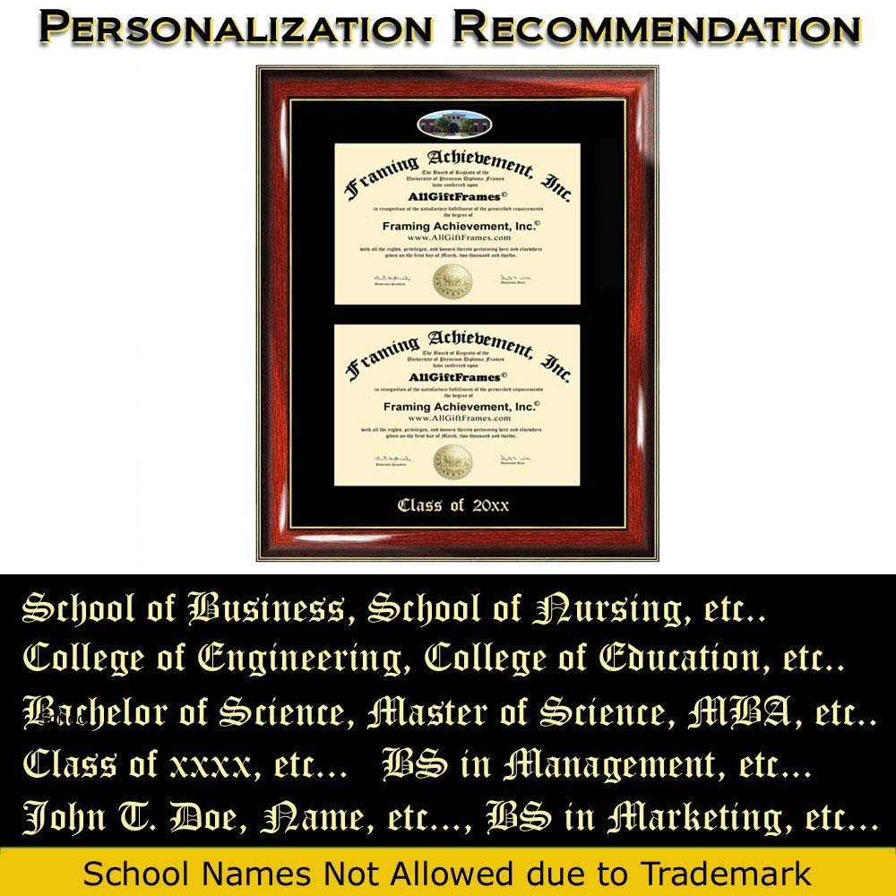 AllGiftFrames Double Certificate Frame Northeastern University NEU Sch